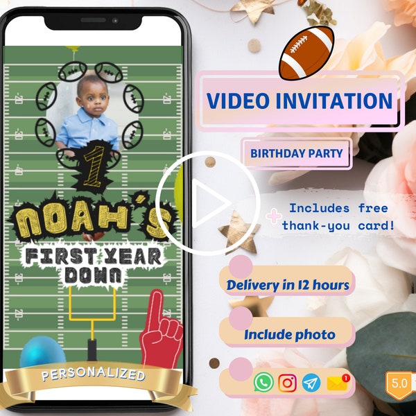 First Down Birthday Party - Etsy