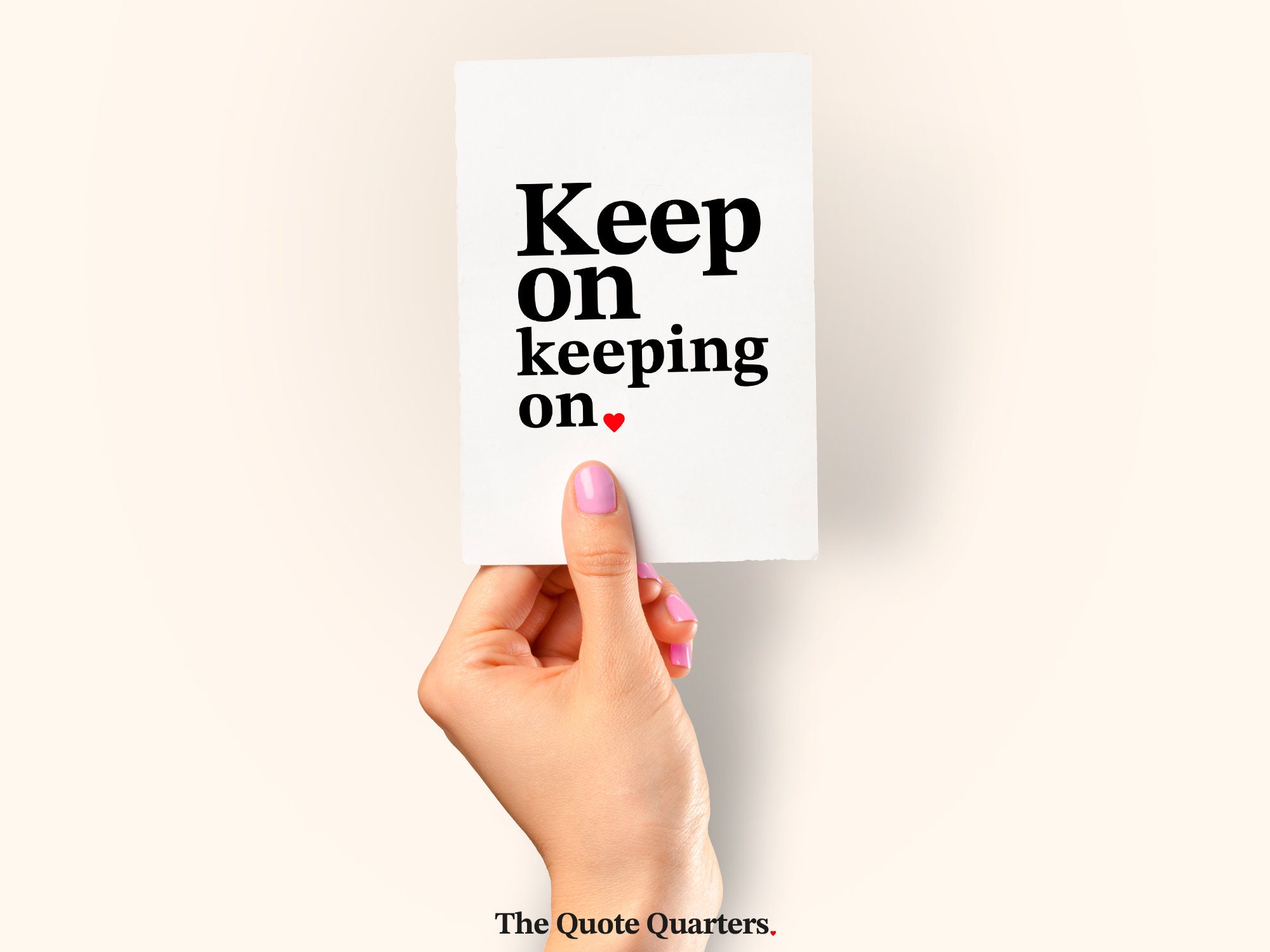 Keep on Keeping on / Inspirational Quotes Motivational Art - Etsy