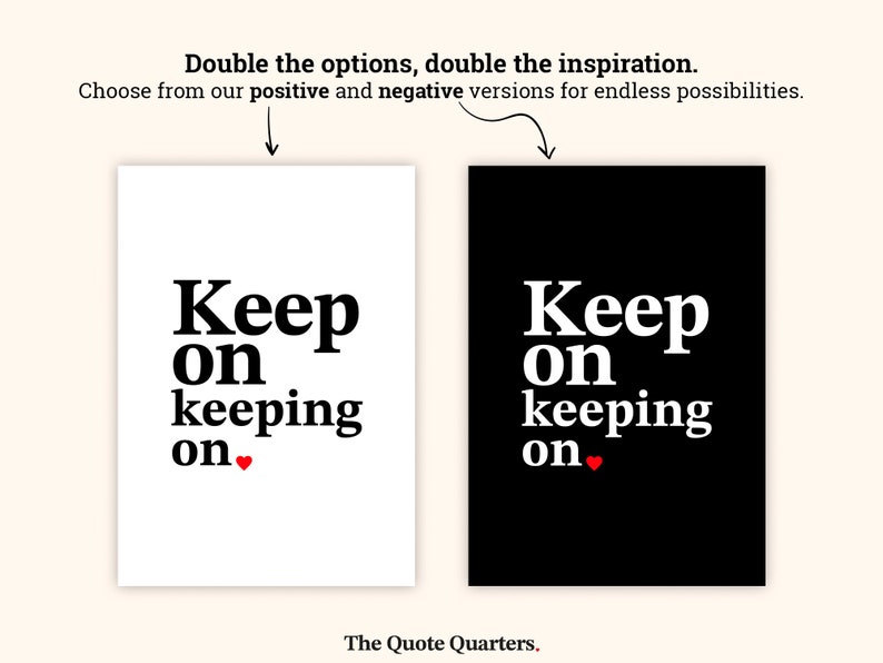 Keep on Keeping on / Inspirational Quotes Motivational Art - Etsy