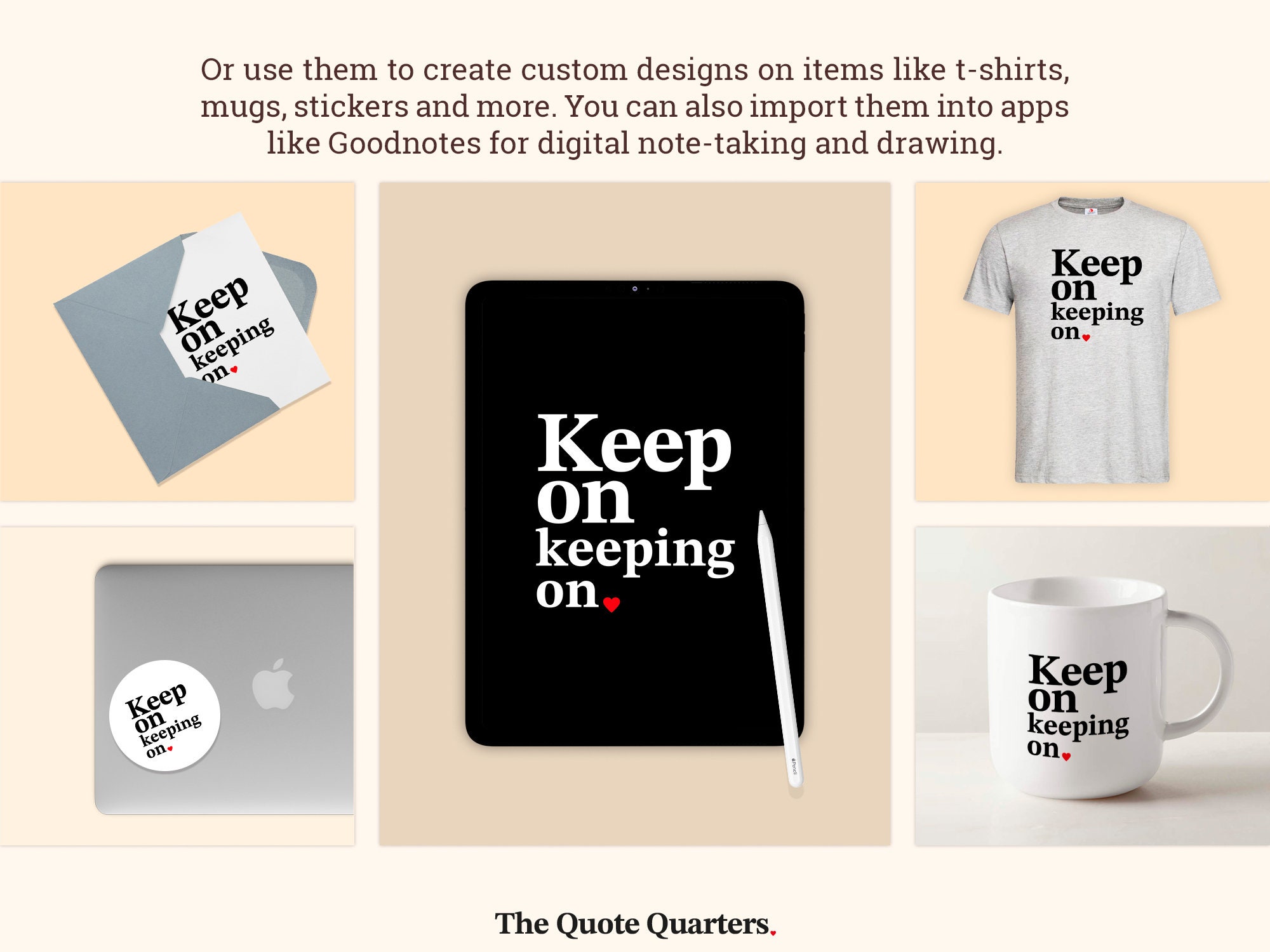 Keep on Keeping on / Inspirational Quotes Motivational Art - Etsy