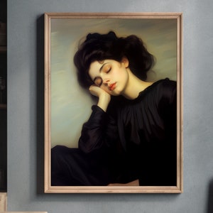 Decadent Beauty | Woman Portrait | Vintage Wall Art | Victorian Art ...