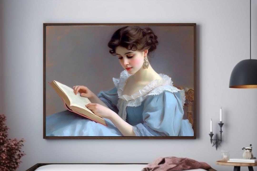 Decadent Young Woman | Woman Portrait | Vintage Wall Art | Lady With a ...