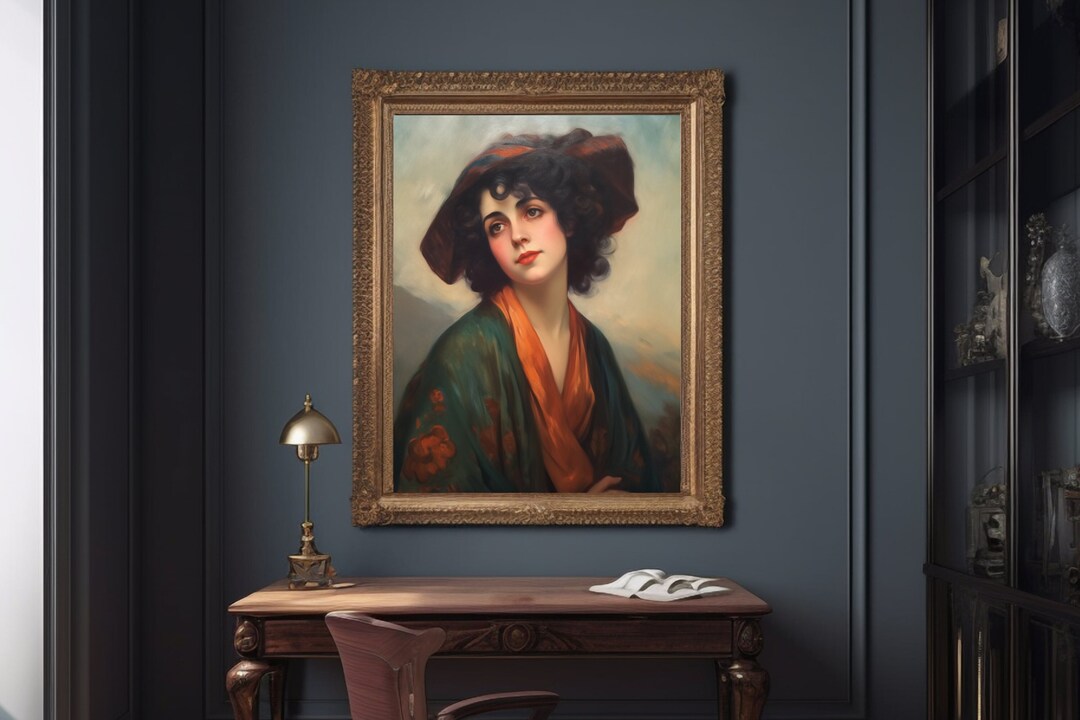 Decadent Beauty | Woman Portrait | Vintage Wall Art | Victorian Art ...
