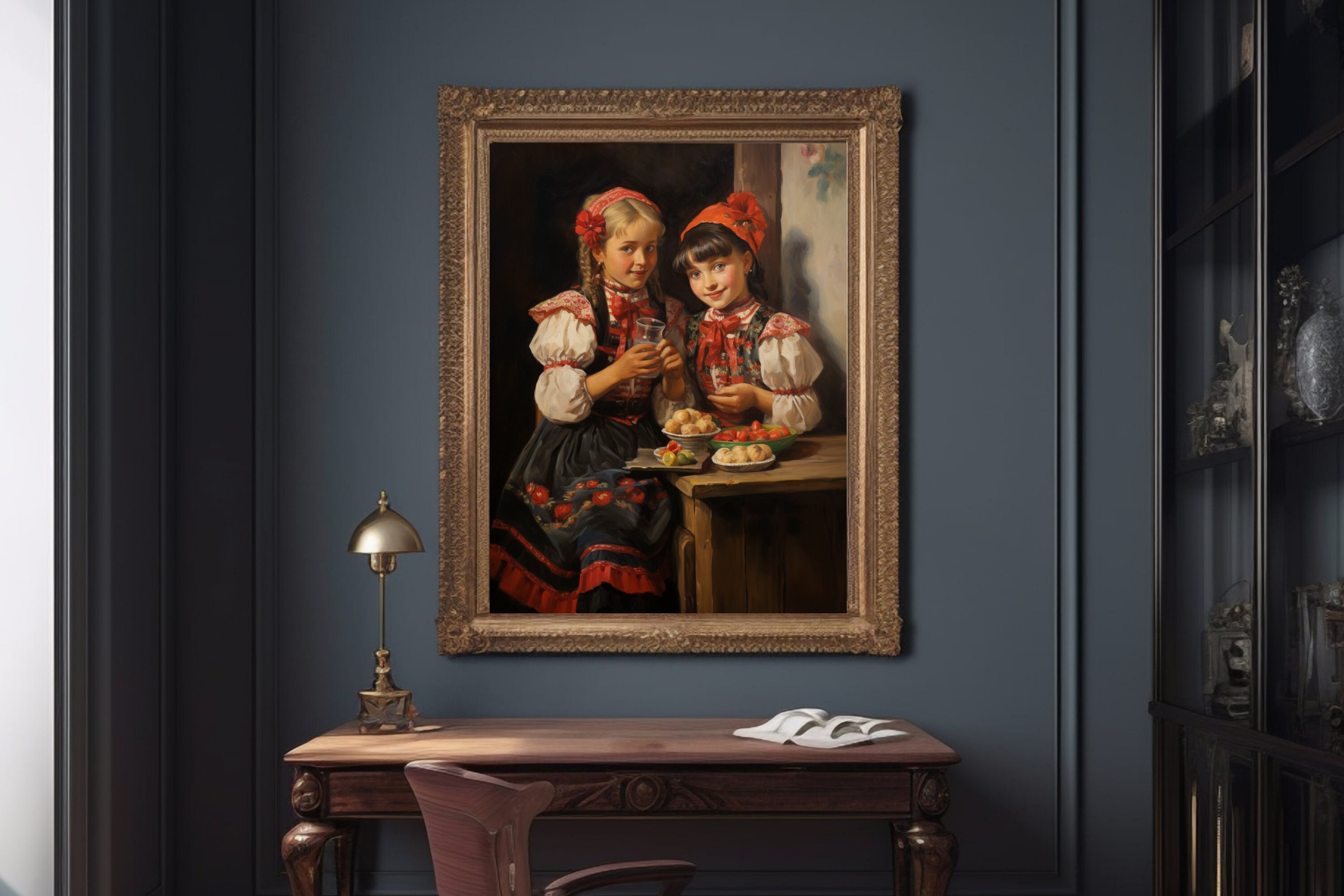 Instant Download Print Folklore Themed Kitchen Decor Cute Food - Etsy