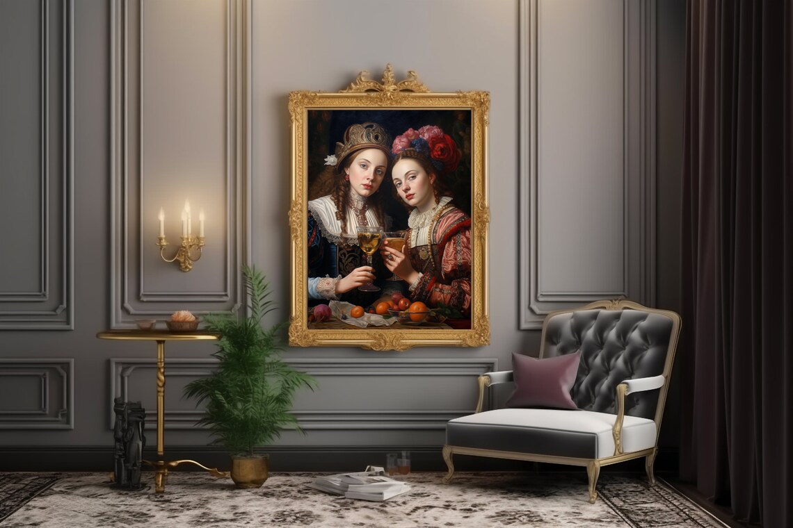 Instant Download Print Baroque Themed Kitchen Decor Colourful - Etsy