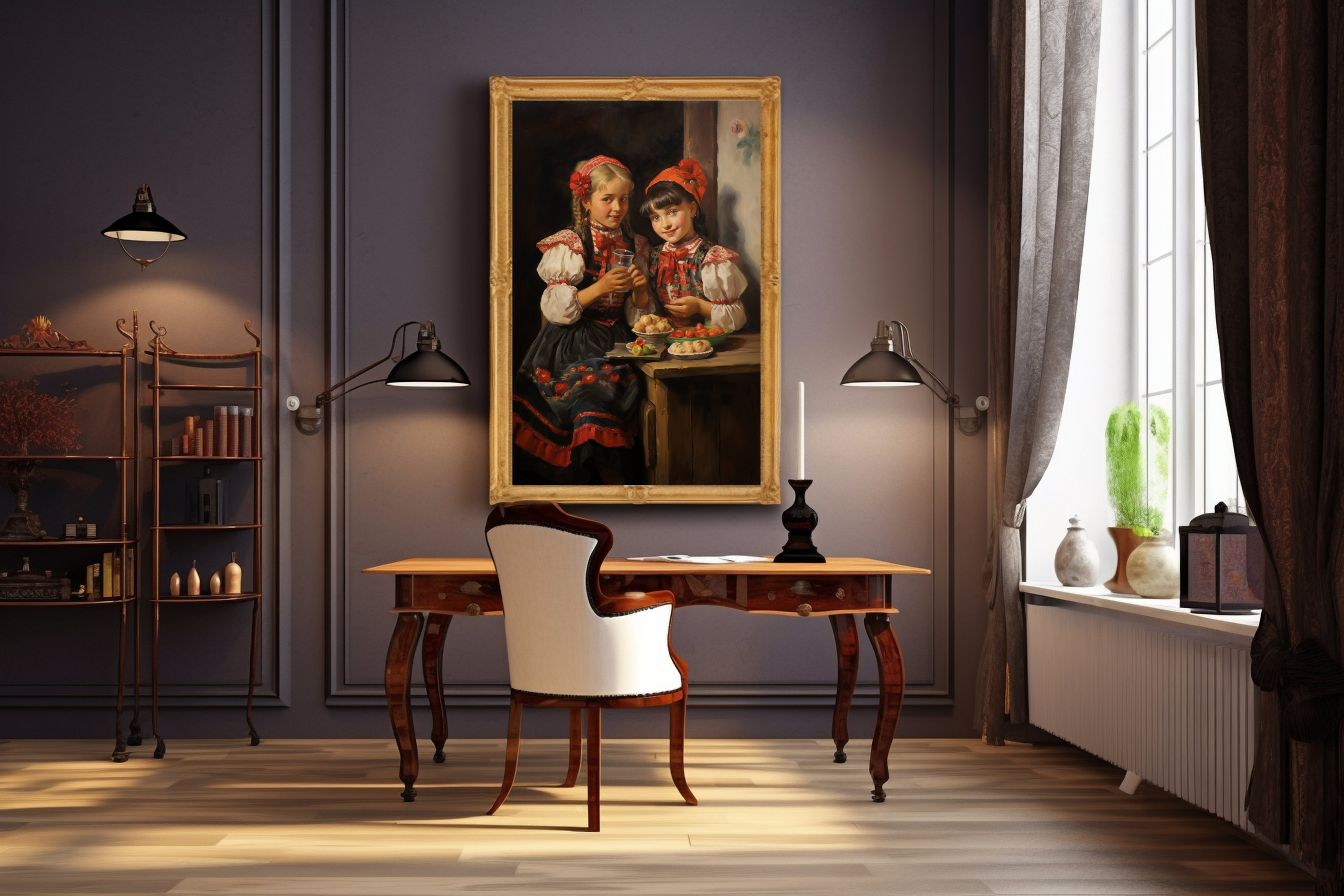 Instant Download Print Folklore Themed Kitchen Decor Cute Food - Etsy