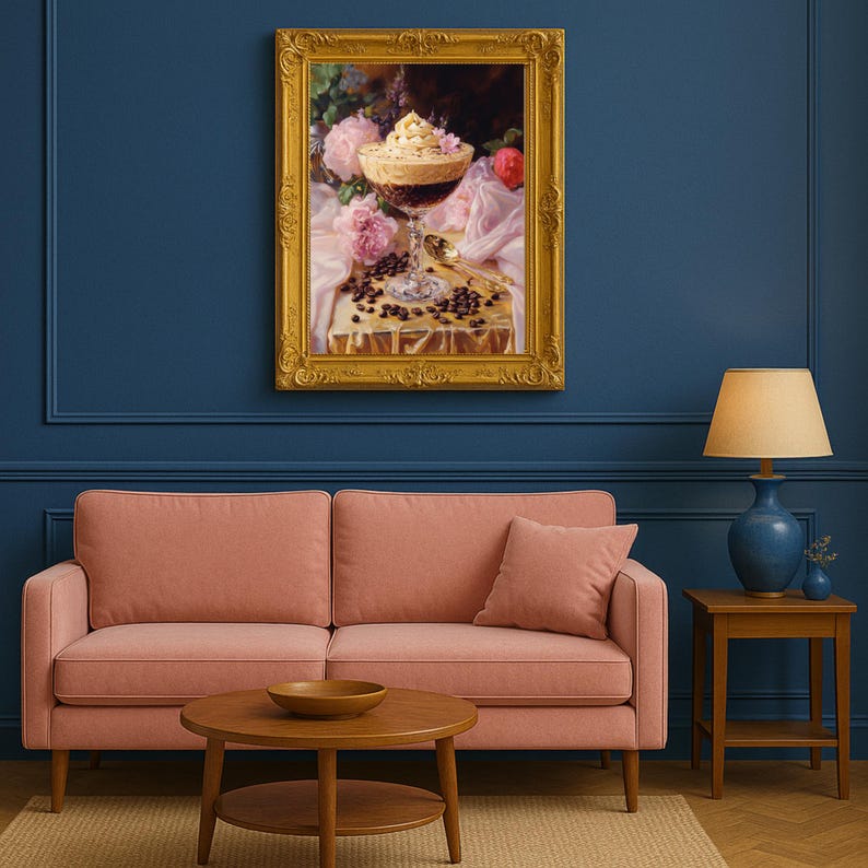 Espresso Martini Art Print, Baroque Cocktail Wall Art, Luxury Coffee ...