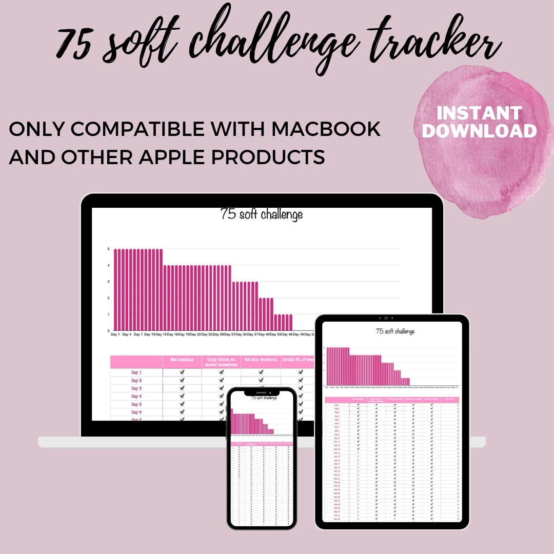 75 Soft Challenge, 75 Soft, 75 Soft Planner, 75 Soft Challenge Tracker ...