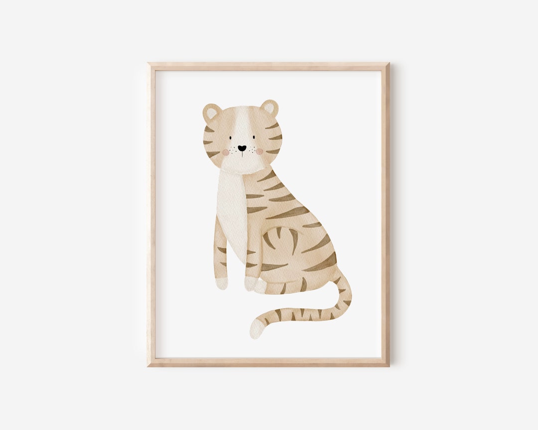 Poster Tiger A4 & A3 Children's Poster Poster Children's Room Poster ...