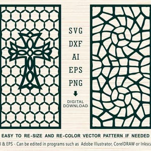 Cross Cnc Pattern, Wooden Door Cnc, Jali Design Pattern, Vector Pattern ...