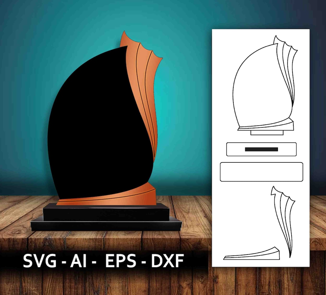 Award Trophy Laser Cut, Award Trophy SVG, Wood Cnc Cut Award, Award ...
