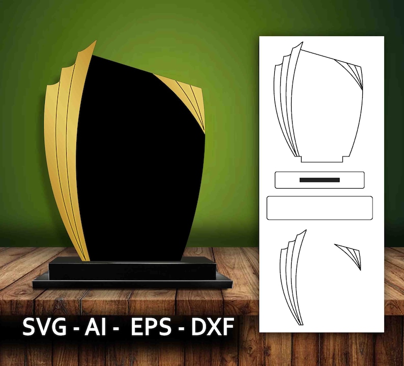 2024 Award Trophy Laser Cut, New Award Trophy SVG, Wood Cut Award ...