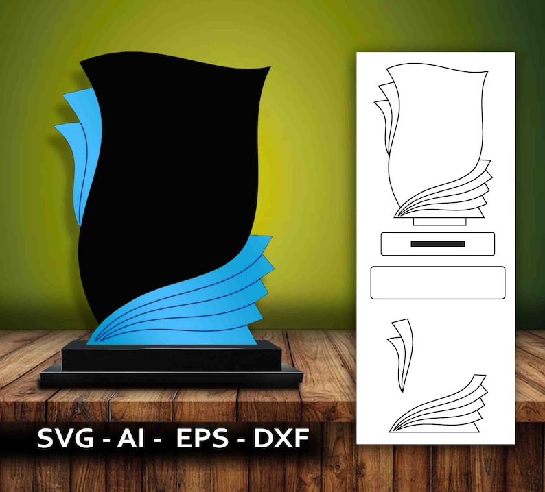 Award Trophy Laser Cut, Award Trophy SVG, Wood Cnc Cut Award, Award ...