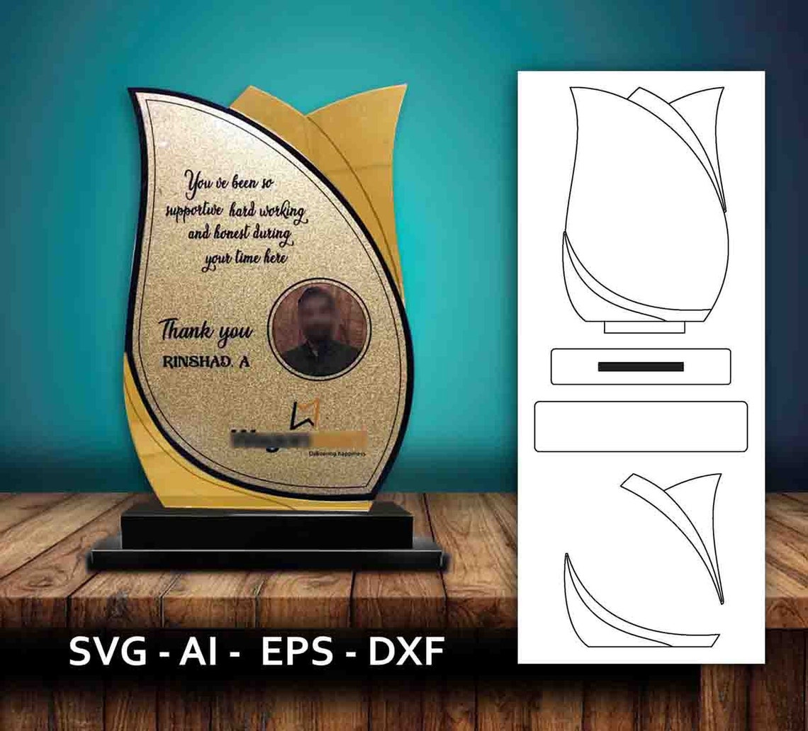 Award Trophy Laser Cut, Award Trophy SVG, Wood Cnc Cut Award, Award ...