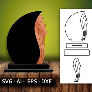 Award Trophy Laser Cut, Award Trophy SVG, Wood Cnc Cut Award, Award ...