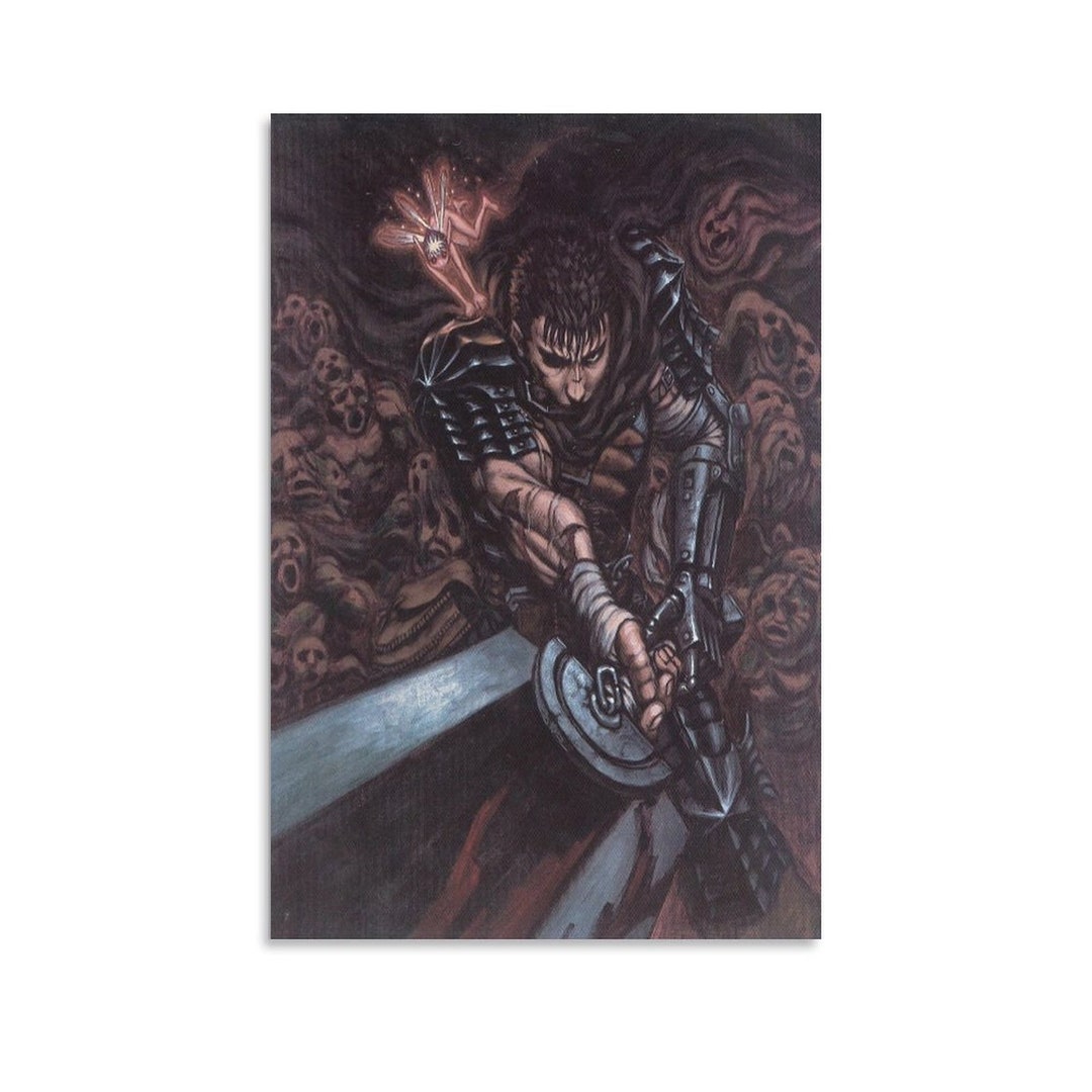 Guts Berserk Armor Manga Canvas Art and Wall Art Picture - Etsy
