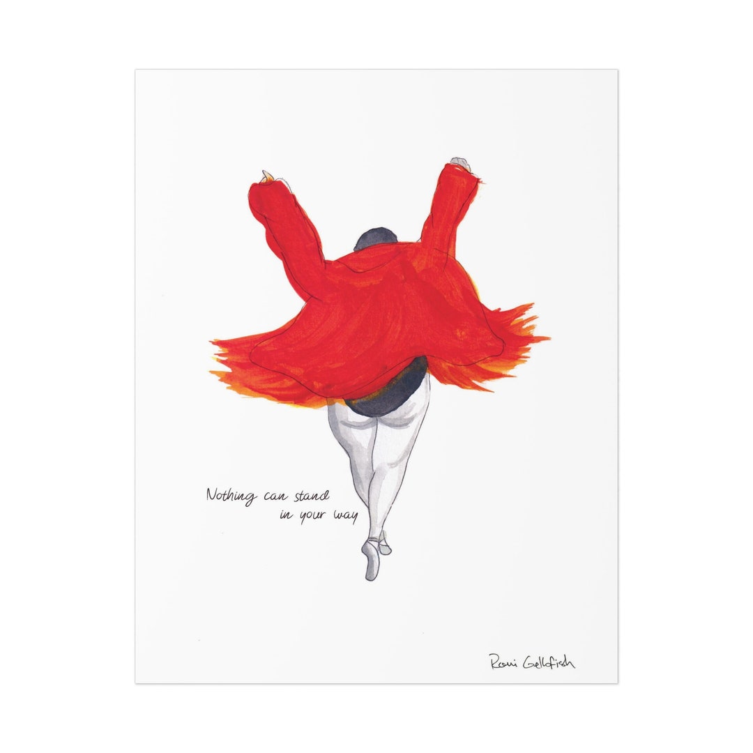 Positive Affirmation Art Print, Motivational Wall Art, Plus Size Art ...