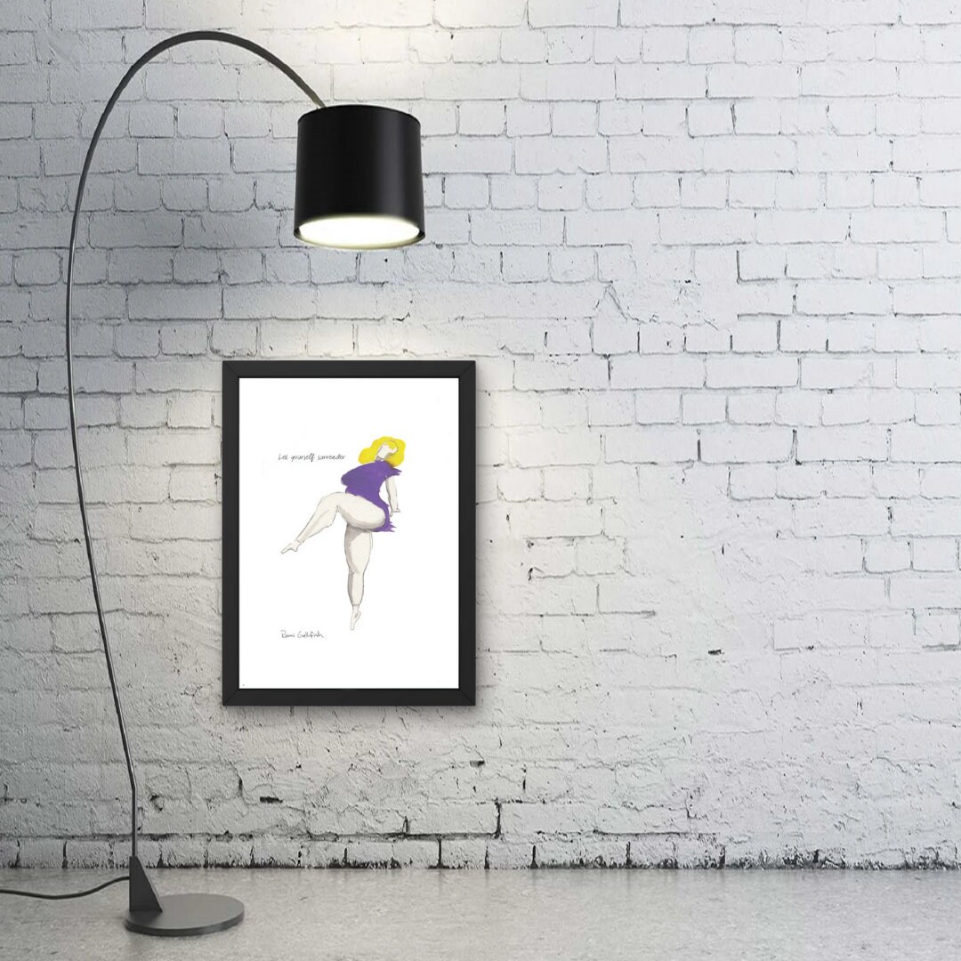 Body Positive Poster, Motivational Art, Plus Size Wall Art, Female ...