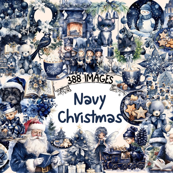 Navy Christmas Decor - Etsy