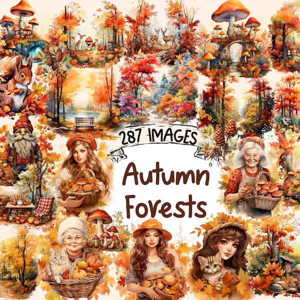 Autumn Clipart - Etsy