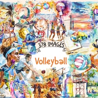 24 Chibi Volleyball Girl Clipart Pack – Kawaii Chibi Pngs, Volleyball ...