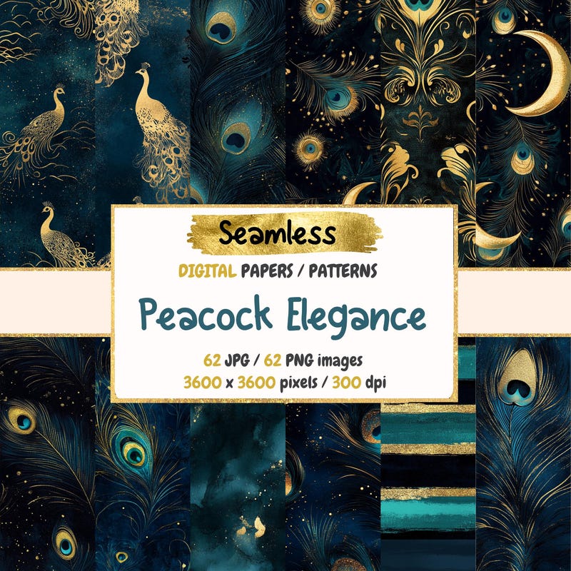 Peacock Papers - Etsy