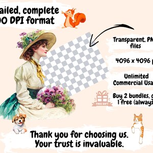 Victorian Spring Clipart Bundle: 343 PNG Images (digital Download) - Etsy