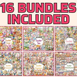 Easter Mega Clipart Bundle - 5800+ PNG Joyful Spring Images, Festive ...