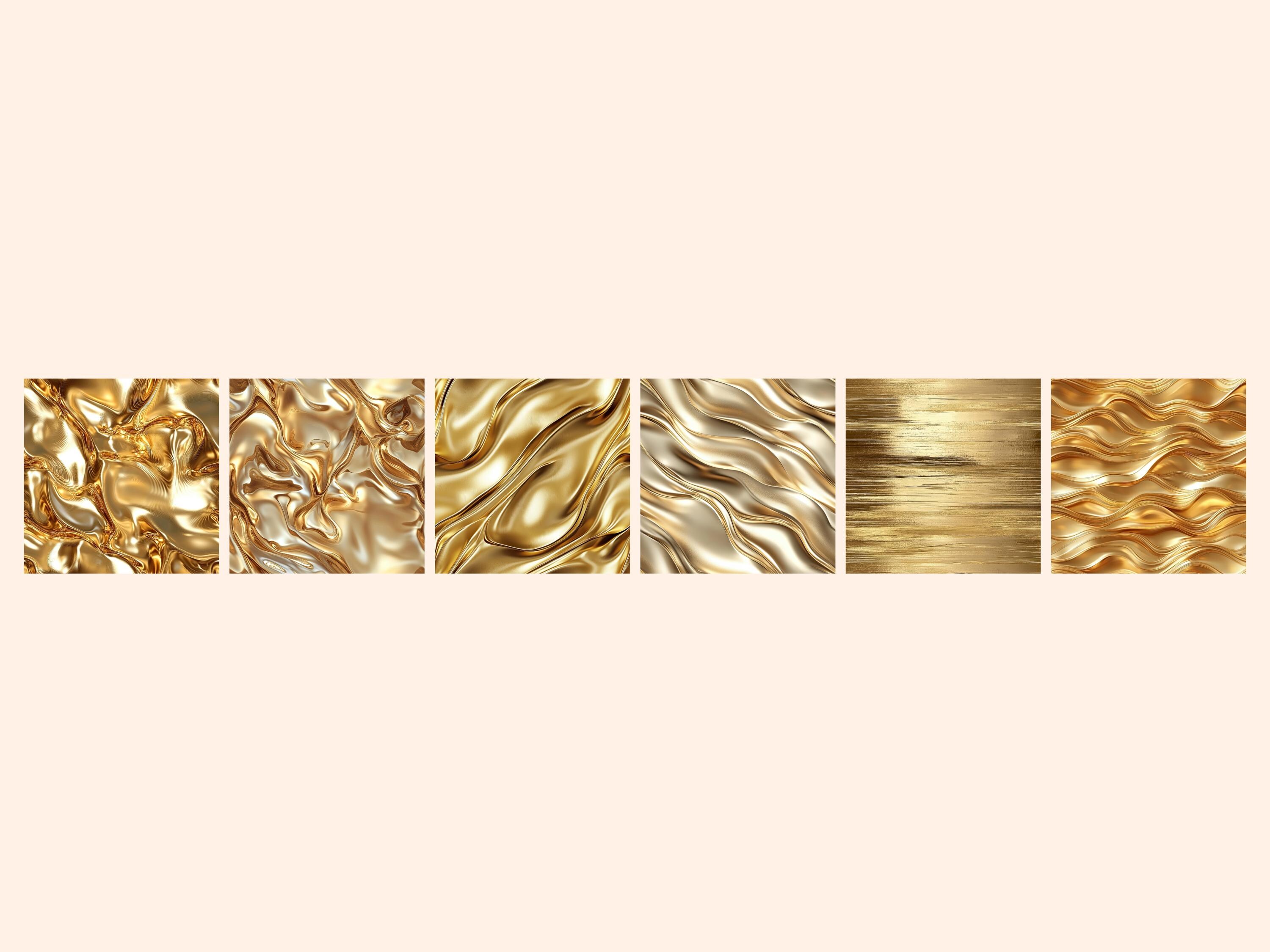 Gold Foil Digital Paper: Luxe Metallic Textures (instant Download) - Etsy