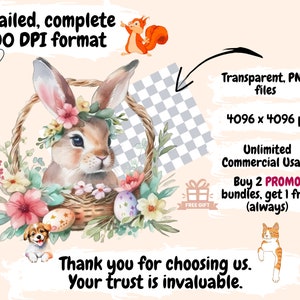 Easter Mega Clipart Bundle - 5800+ PNG Joyful Spring Images, Festive ...