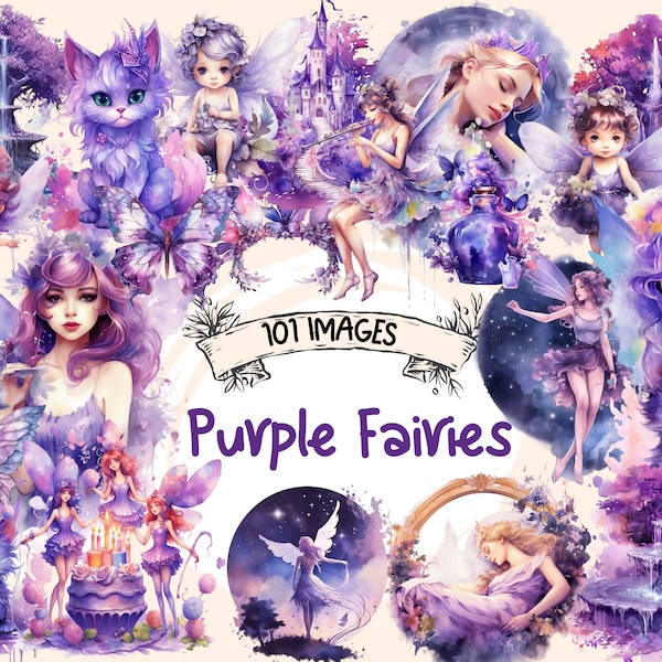 Purple Fairy - Etsy