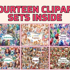 Animals Mega Clipart Bundle (P5) - 3500+ PNG Cute Animal Images ...