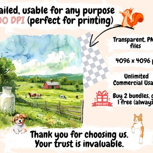 Milk Watercolor Clipart Bundle - 279 PNG Dairy Product Images, Milk ...