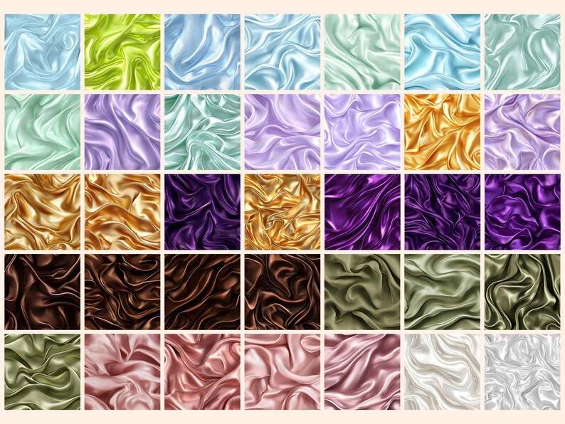 Luxurious Satin Textures: Seamless Digital Paper (commercial Use) - Etsy