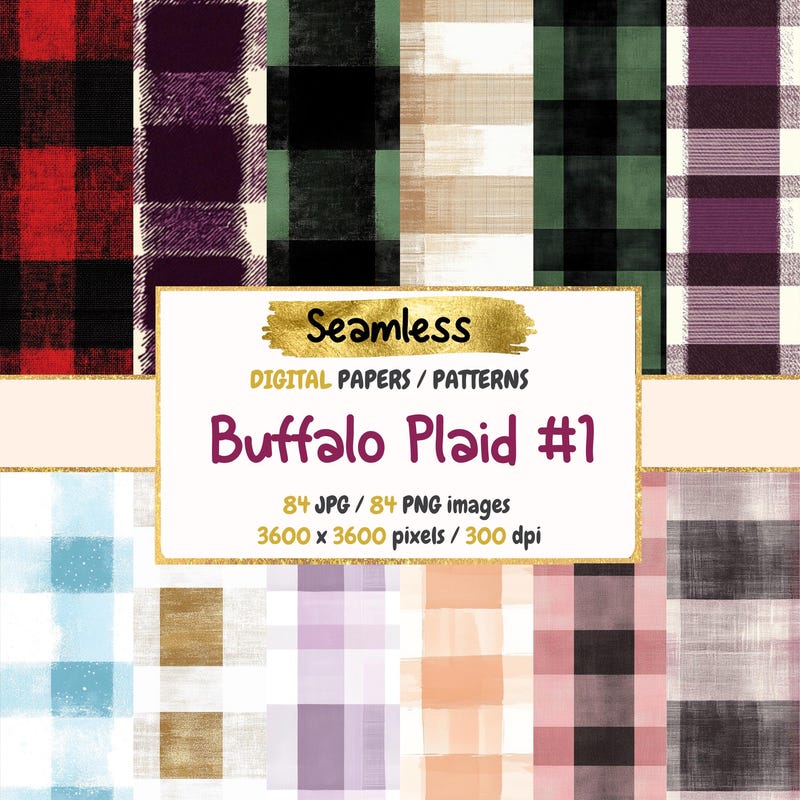 Buffalo Check Stencil - Etsy