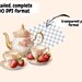 Strawberry Tea Watercolor Clipart Bundle - 123 PNG Cute Teacup Images ...
