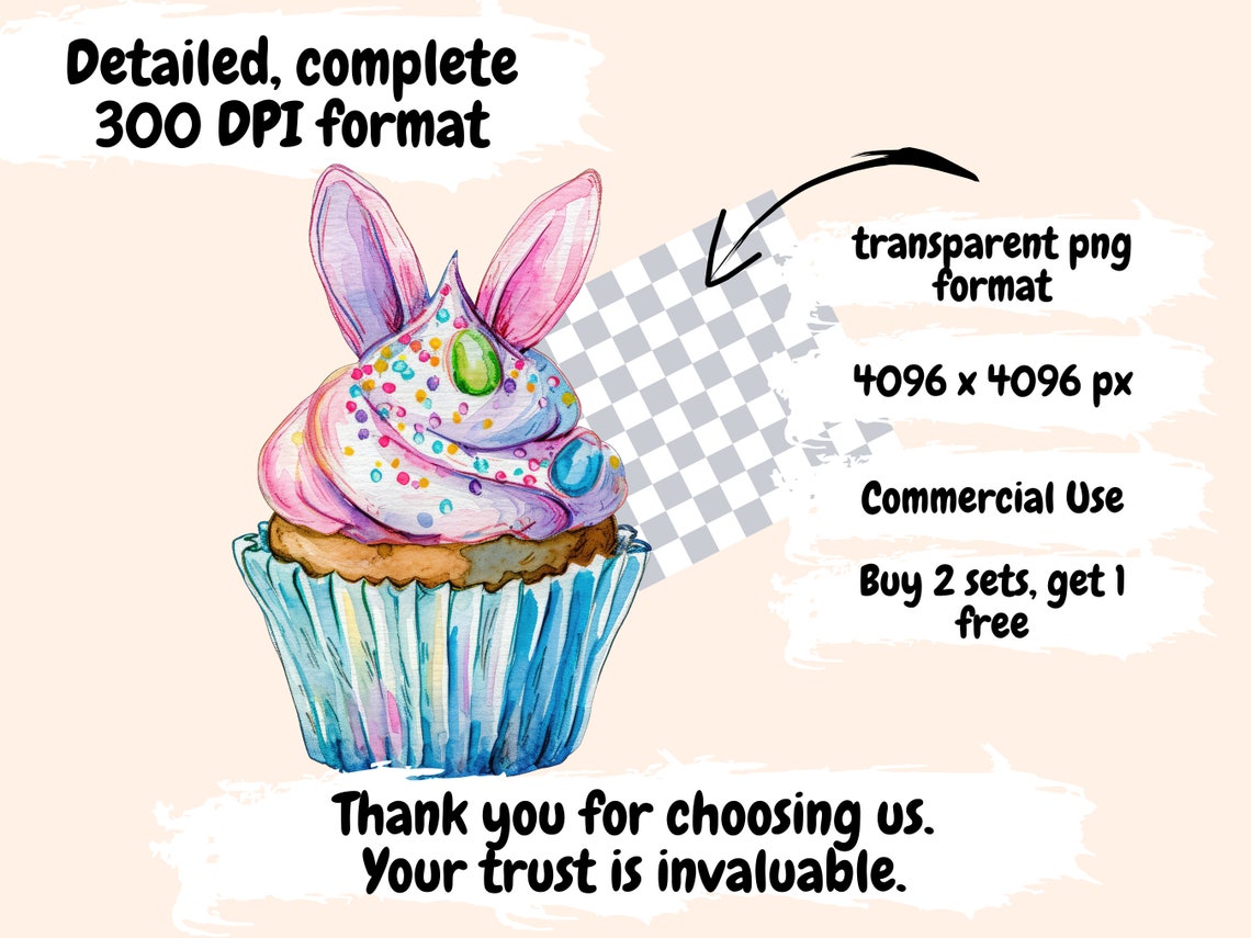 Easter Food Clipart Bundle: 444 PNG Images (commercial Use) (digital ...