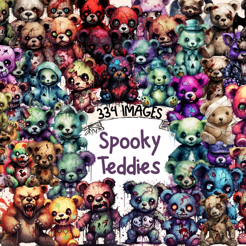 Scary Teddy Bear - Etsy