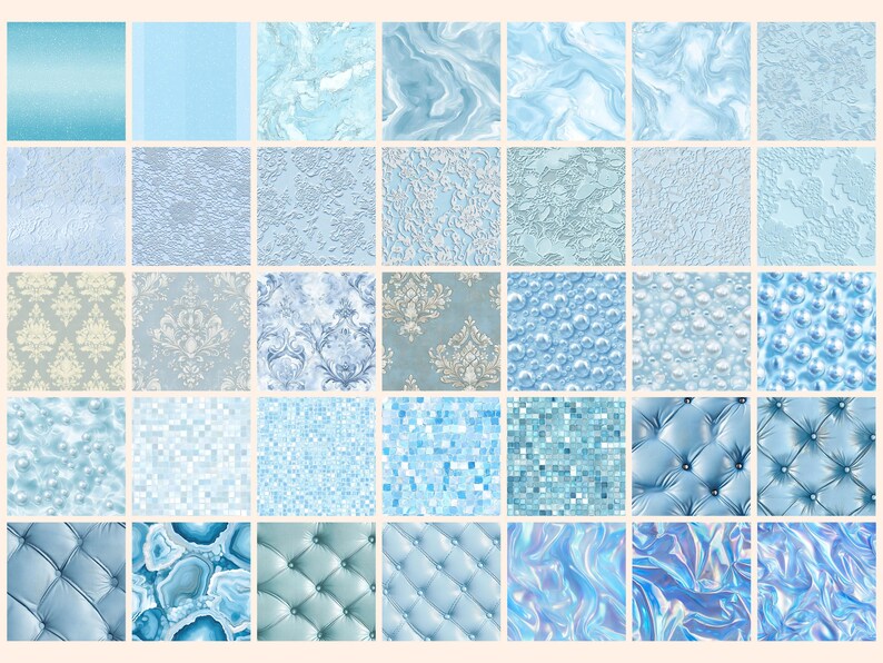 Baby Blue Digital Paper: Seamless Pastel Textures (commercial Use) - Etsy