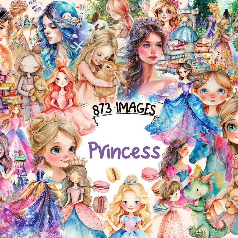 Princess Watercolor - Etsy