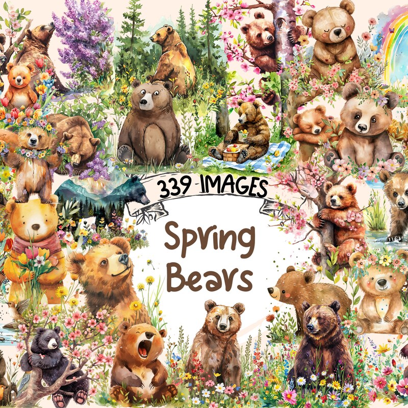 Springtime Bears - Etsy