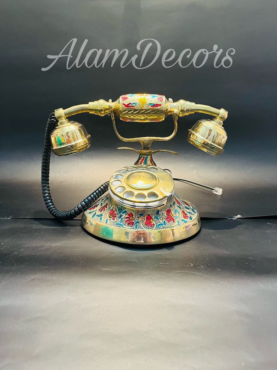 French Victorian Telephone Vintage Style Brass Telephone - Etsy