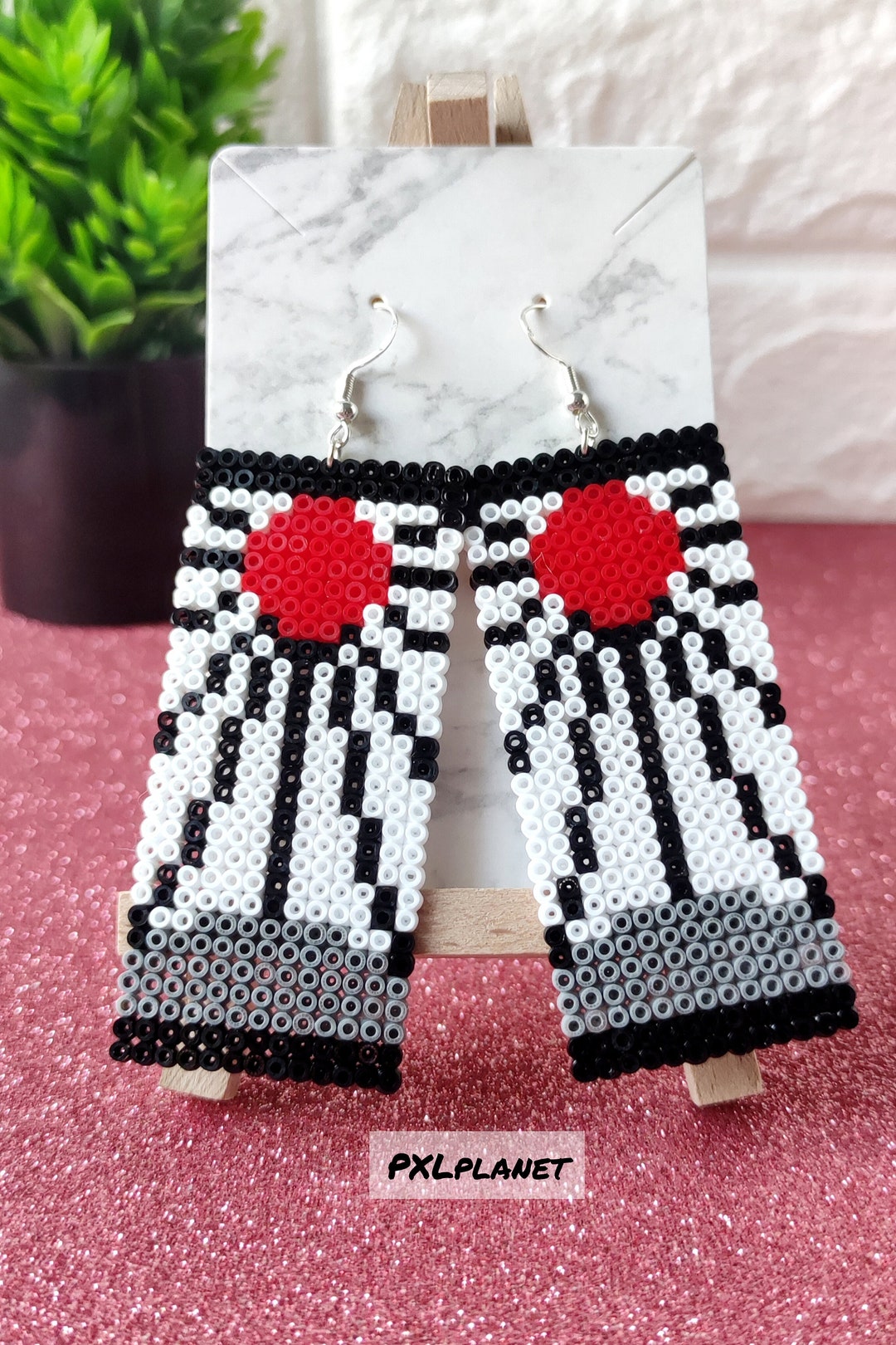 Anime Earrings Hanafuda Inspired Cosplay Japan Style - Etsy