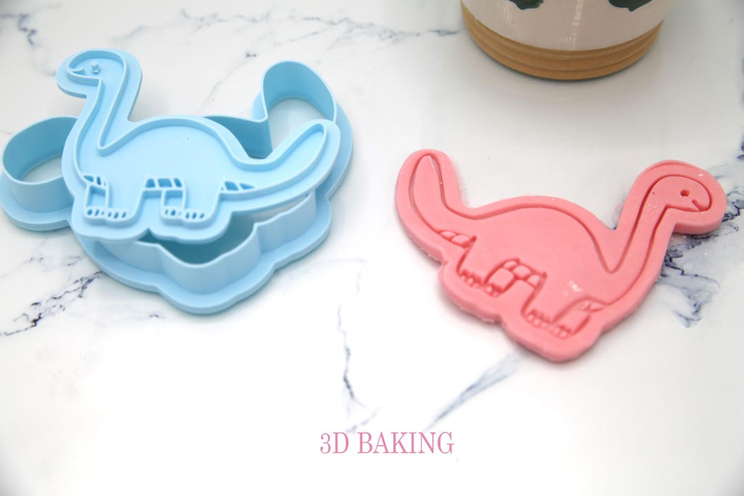 Brontosaurus, Dinosaur, Cookie Cutter and Stamp, for Fondant, Cookies ...