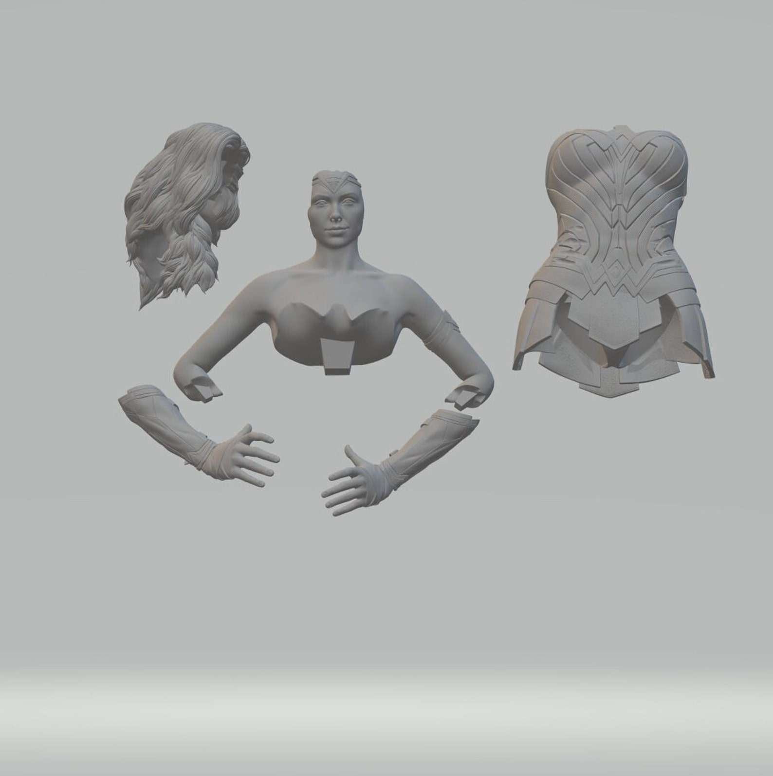 Wonder Woman STL File, 3D Digital Printing ,STL File for 3D Printers ...