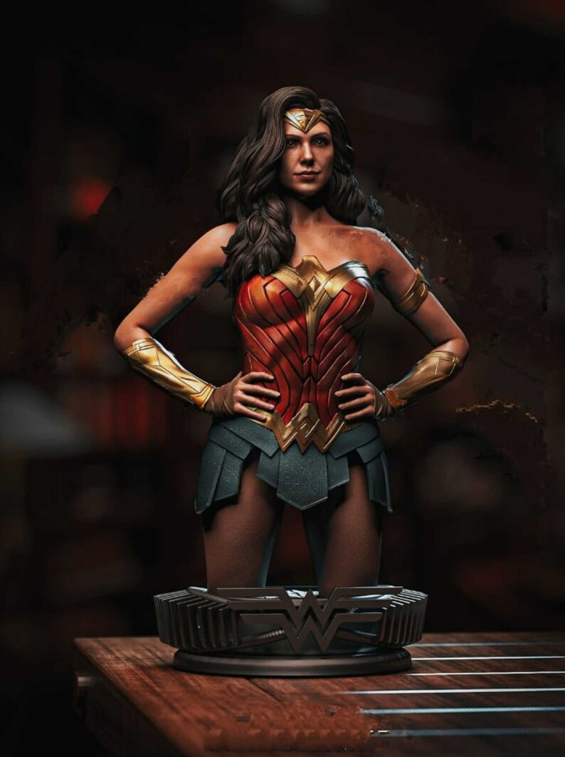 Wonder Woman Stl File 3d Digital Printing Stl File For 3d Printers