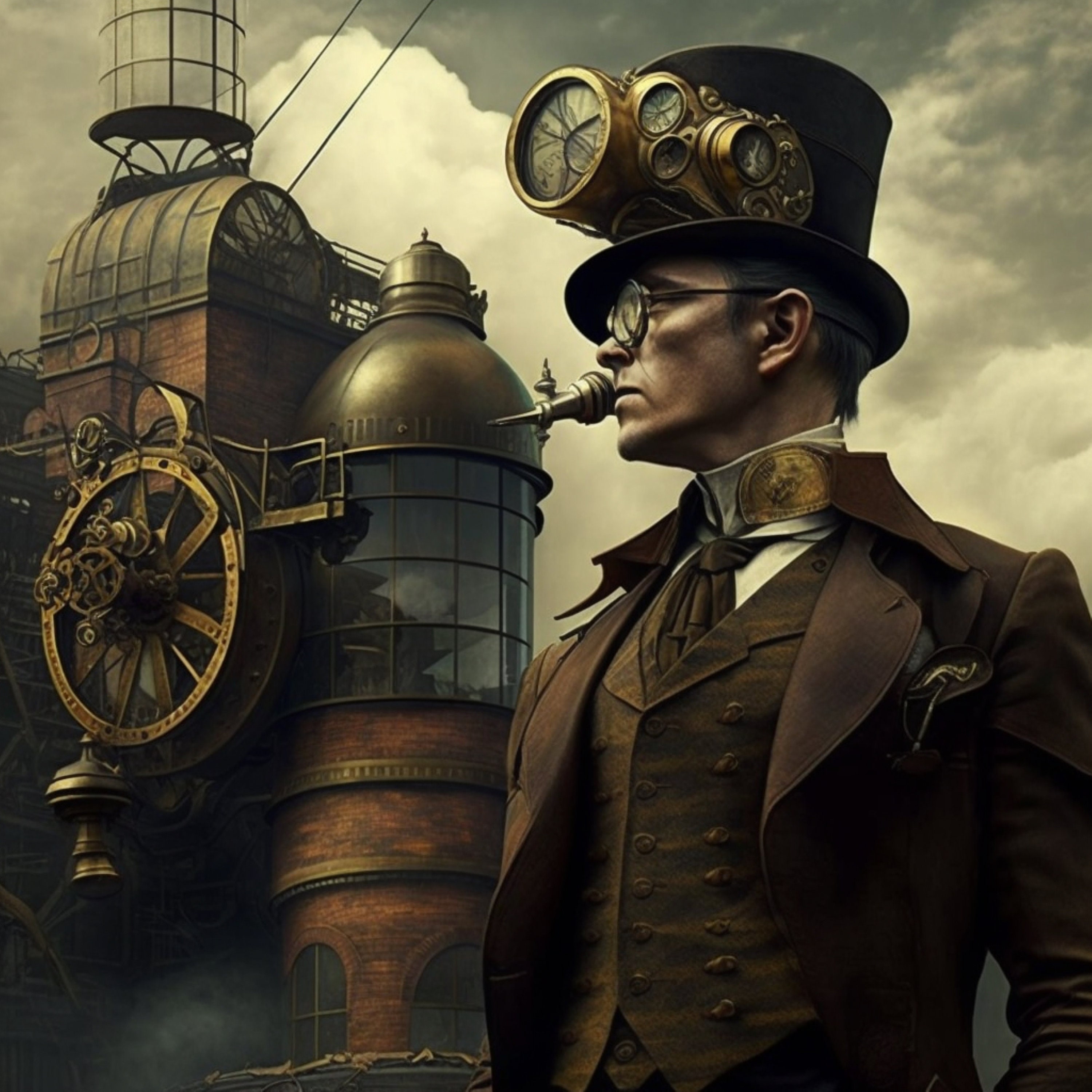Steampunk Industrial Revolution Digital Art - Etsy