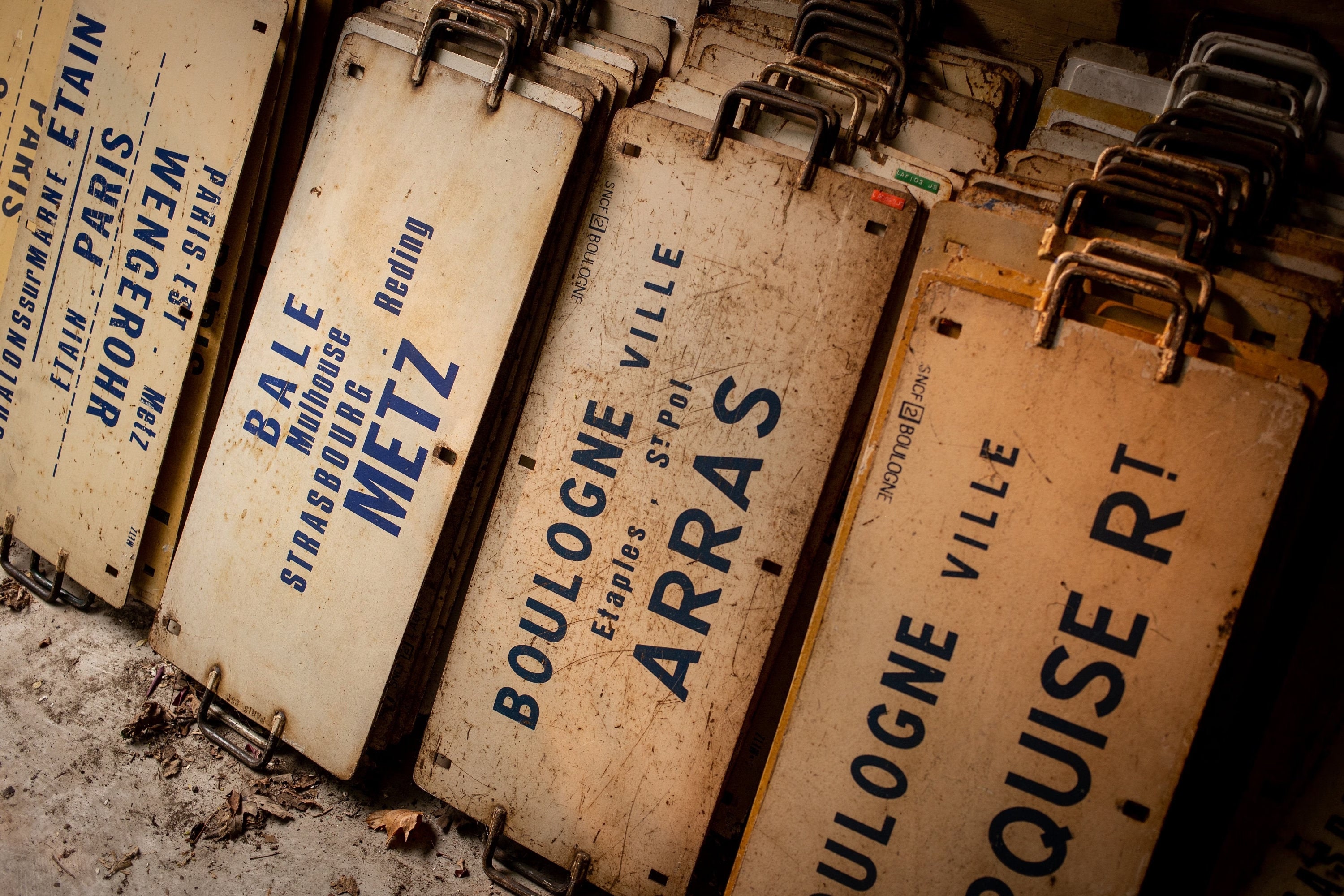 Early 20th Century French Metal Train Signs / Paris Bordeaux Nice ...