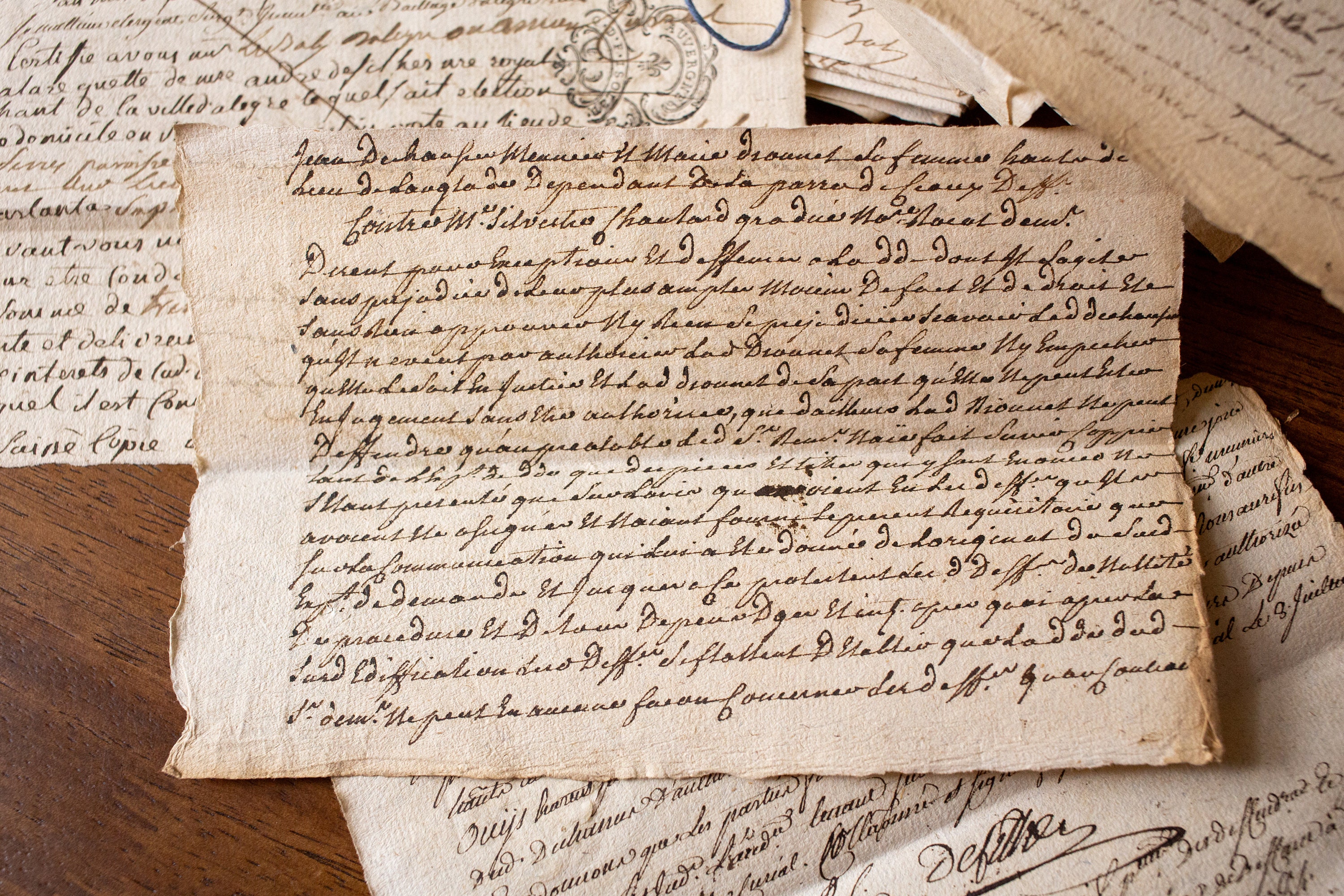 RARE / Antique French Documents / 18th Century Notary Letters - Etsy
