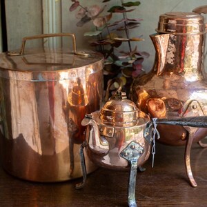 French Copper Coquemart / Antique Swiss Hot Chocolate Kettle / Circa ...